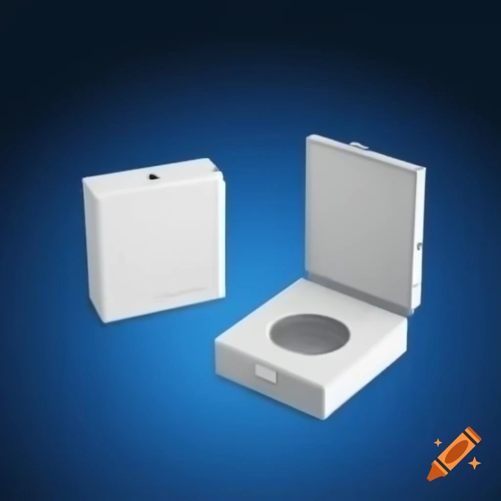 Design of a small rectangular plastic box with specified dimensions on ...