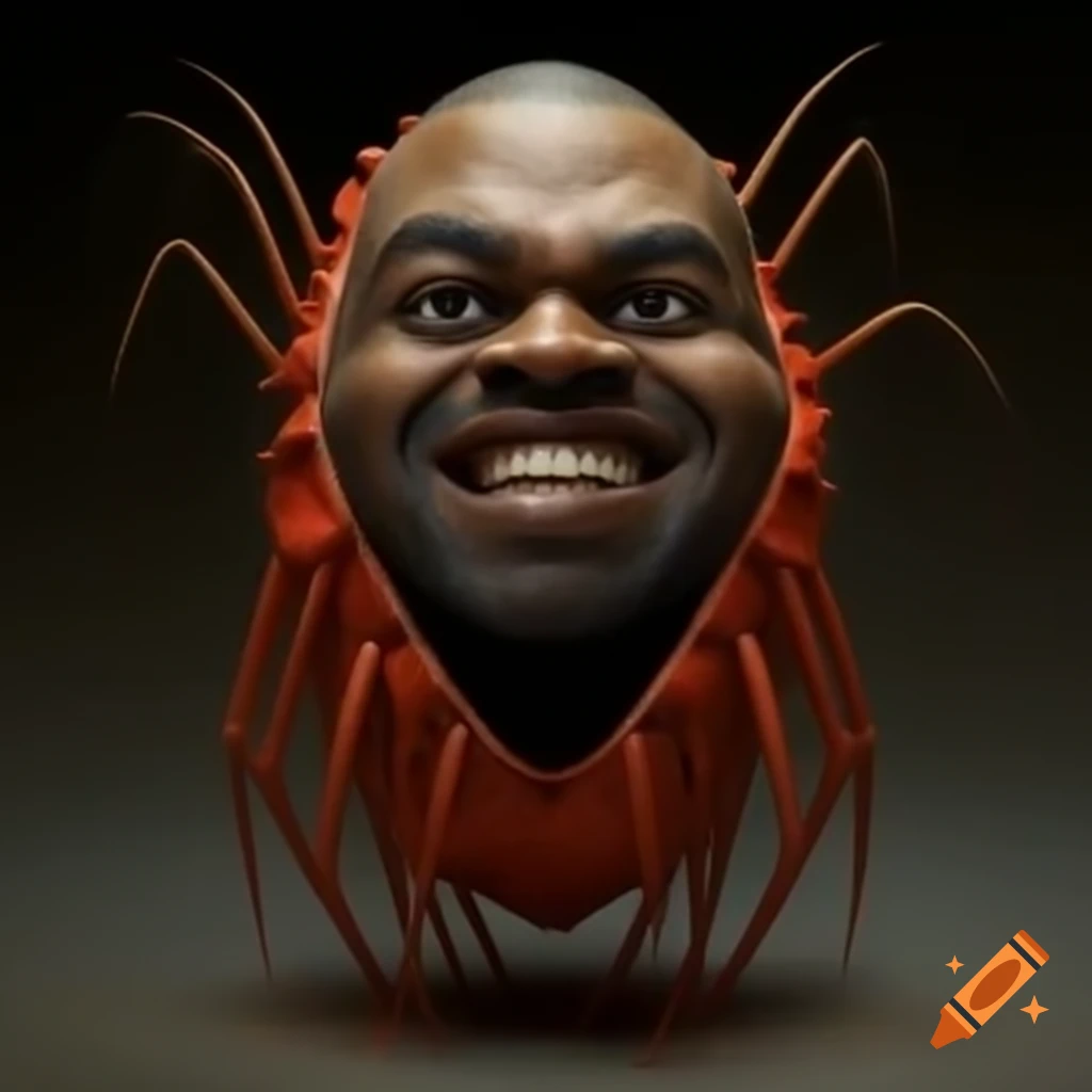 Cartoony exaggerated image of a person with a cockroach-style body on ...