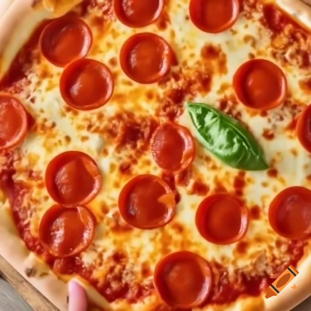 Homemade 12-inch cheese pizza with golden brown crust on Craiyon