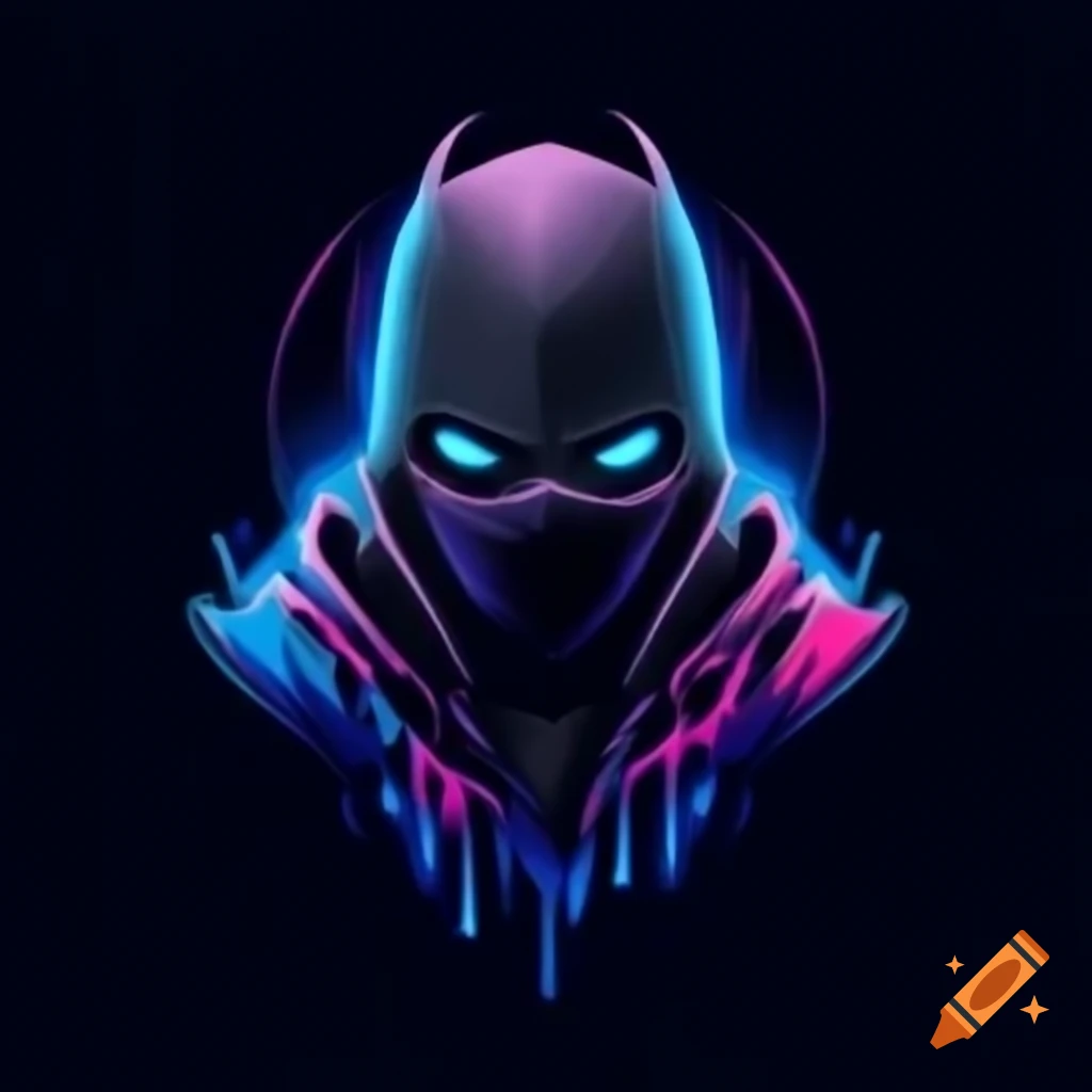 Sleek gaming logo with ninja mask and dripping effect for xbox profile ...