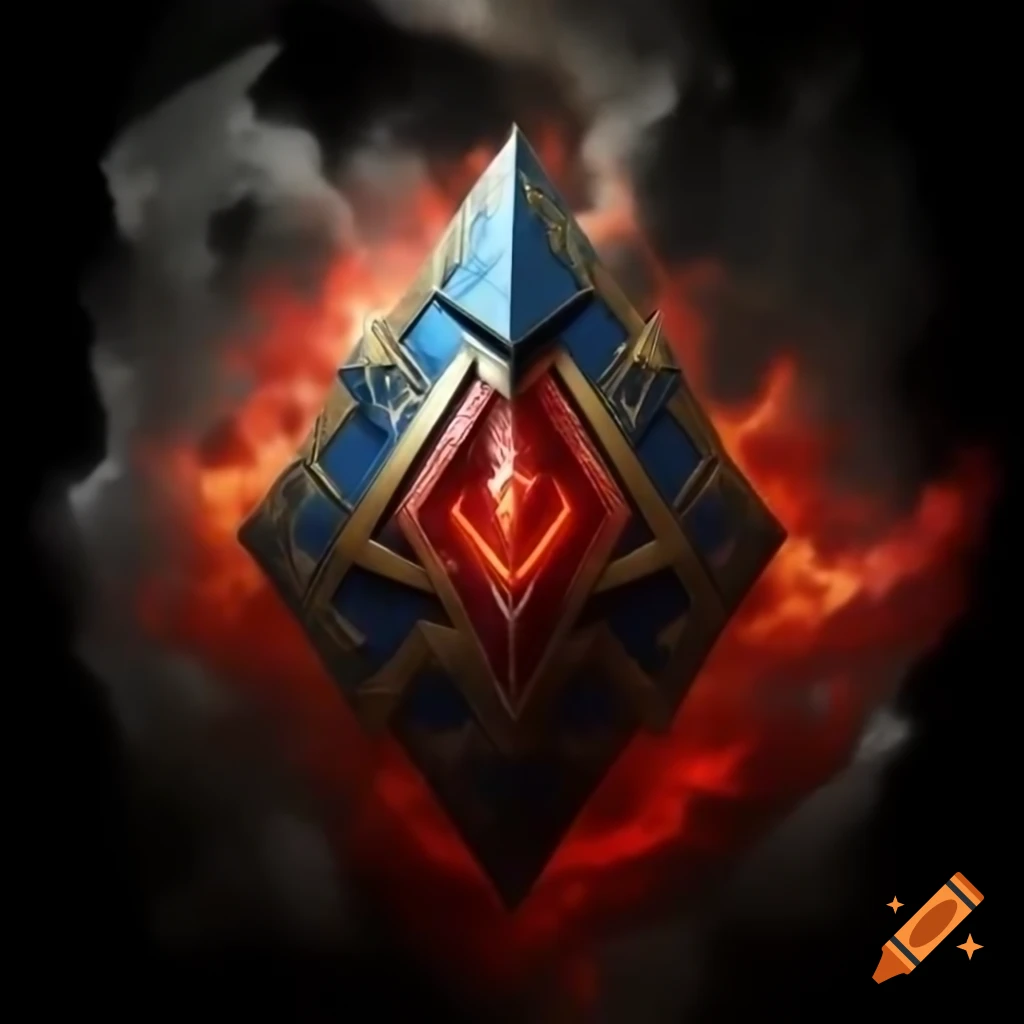 Mystical logo for Everflame Legion featuring a magical crystalline ...