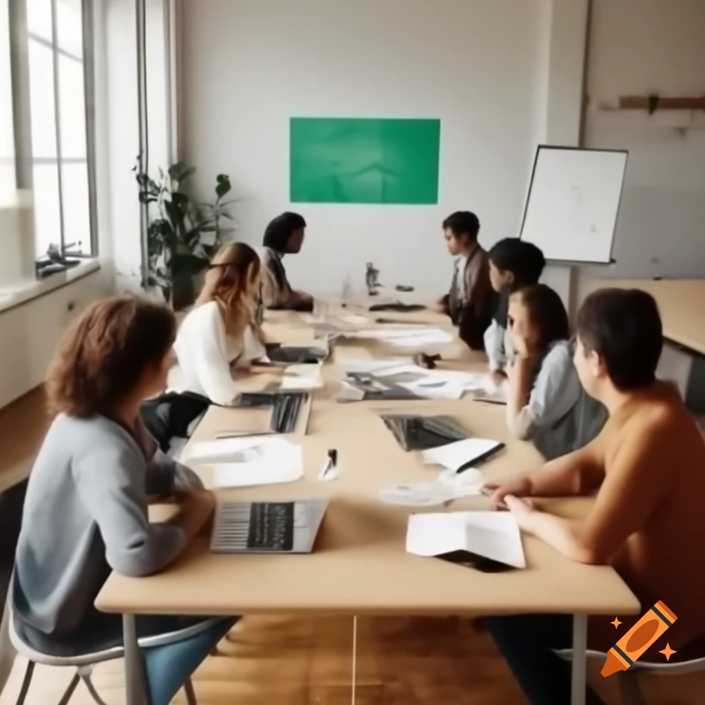 Training room setup in U-shape with adults learning, whiteboard, and ...