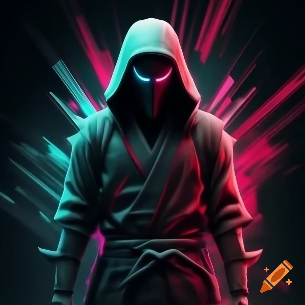 Bold logo design for viraldojo featuring sleek ninja figure on Craiyon