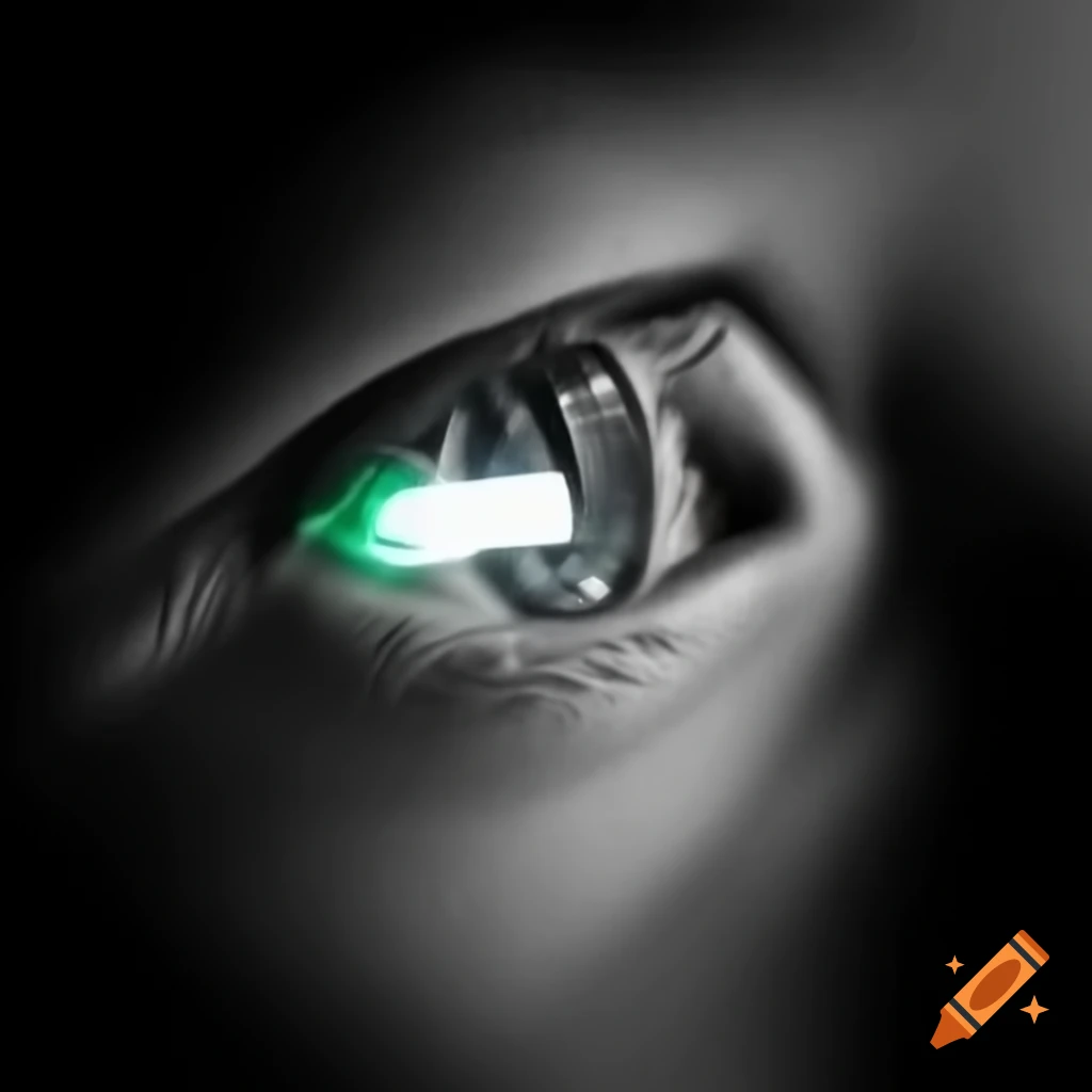 Light reflection in child's eye affected by cataracts on Craiyon