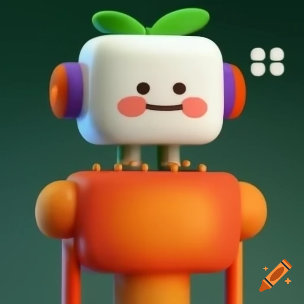 Roblox character with white head and orange torso, holding a pan with a ...