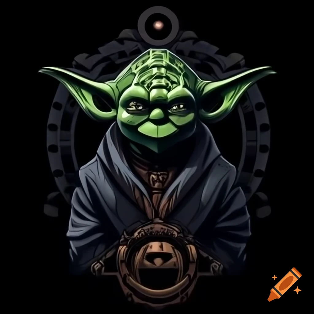 Steampunk aviator yoda with victorian gears and gadgets in gothic style on Craiyon