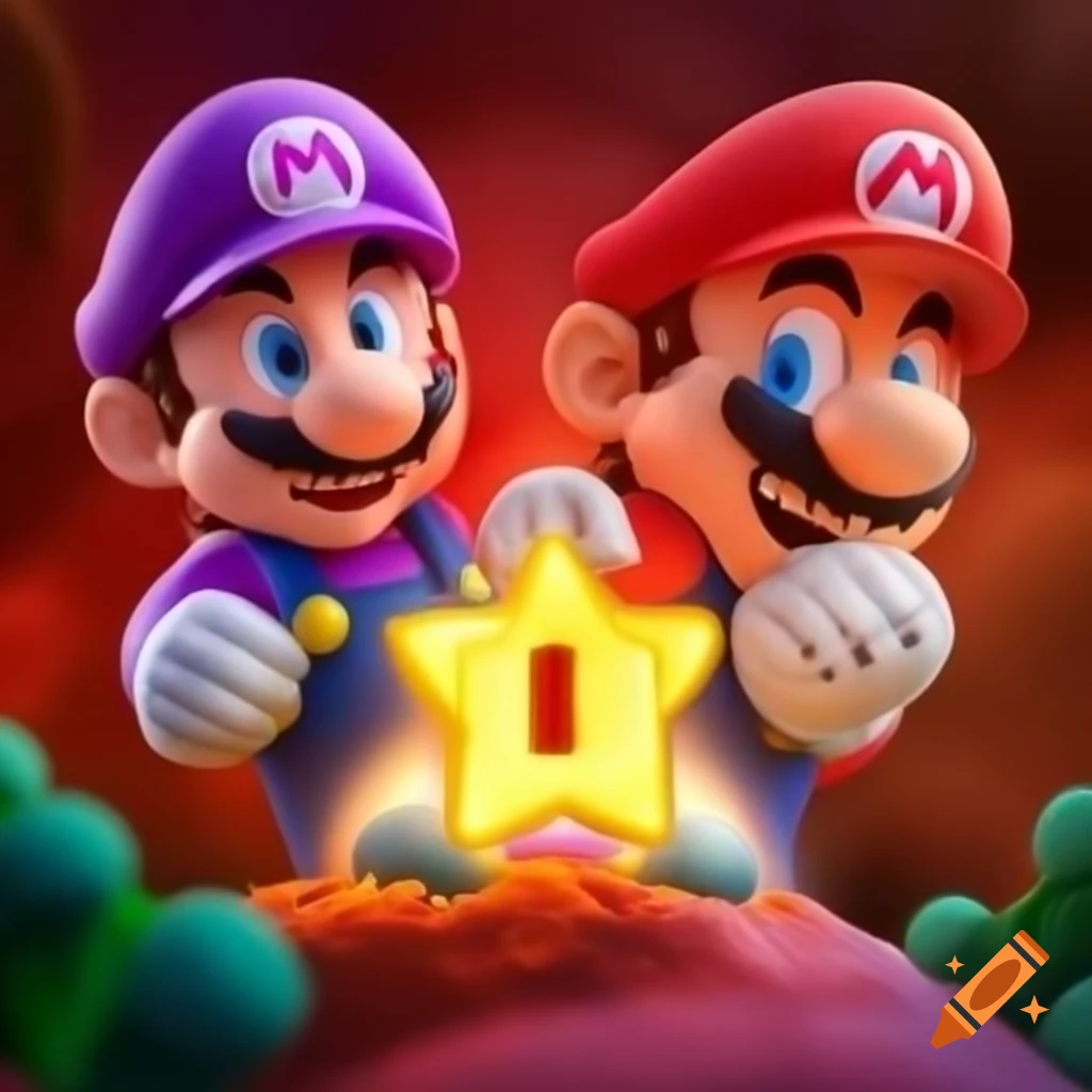 Mario 64 landscape showcasing vibrant and iconic game scenery on Craiyon