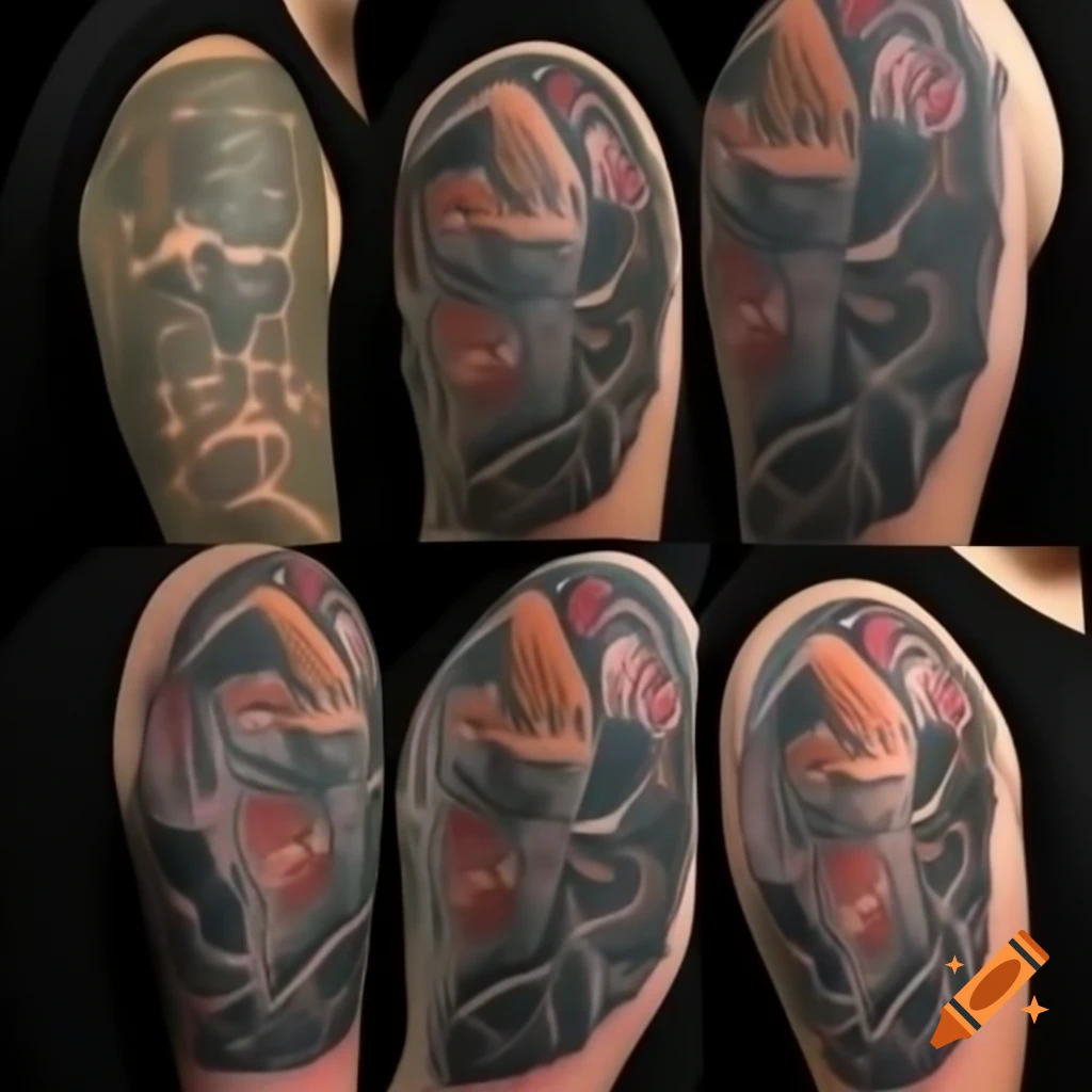 Tattoo design symbols representing life story, overcoming trauma and ...