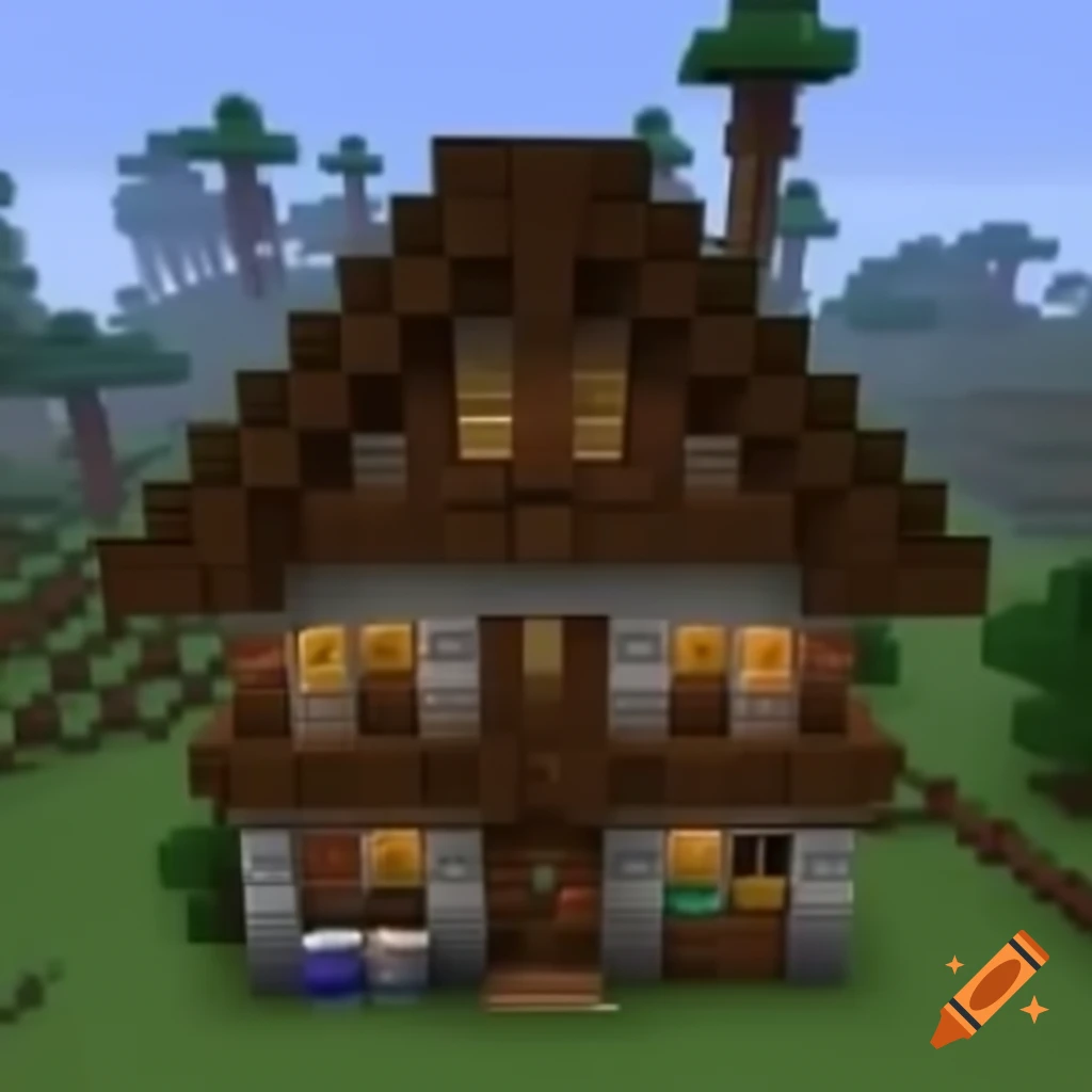 Charming Minecraft house transformed into cozy hospital with pixelated ...