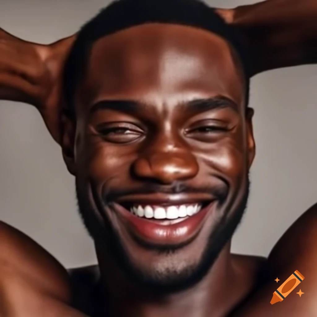 Handsome man with dark tan, muscles, and short black hair on Craiyon