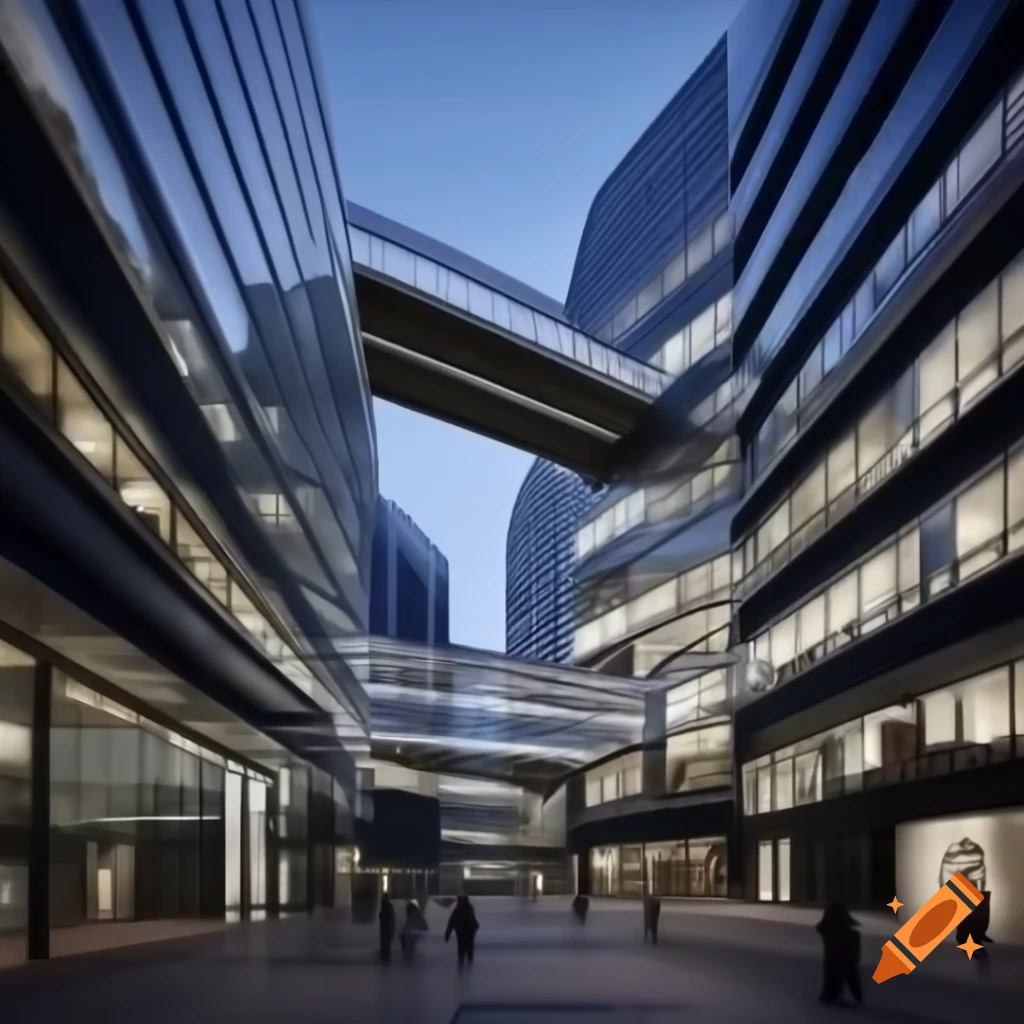 Modern urban landscape with improved infrastructure and green spaces on ...