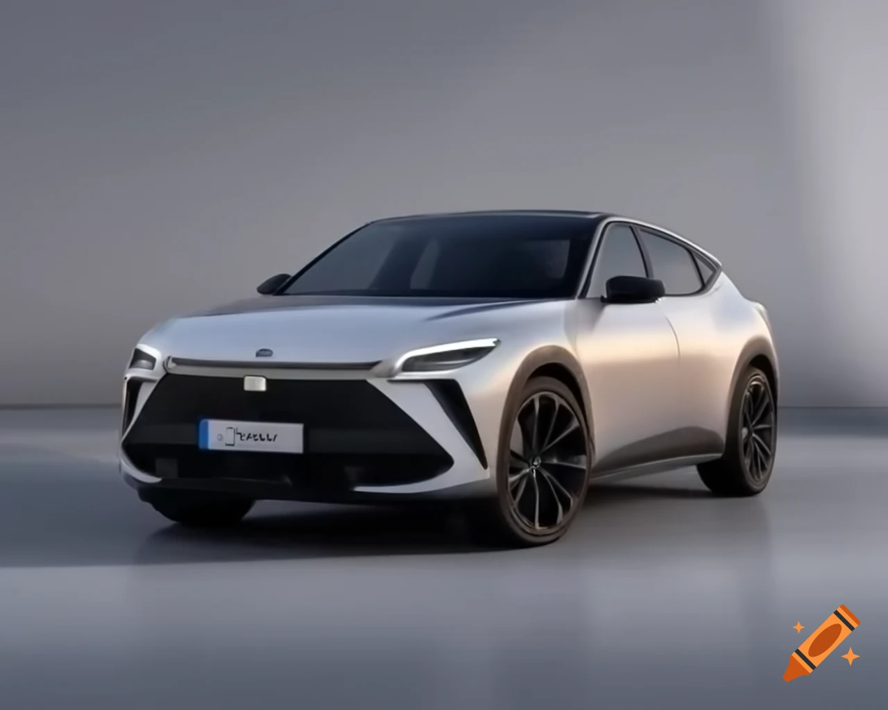 Design of modern hatchback car in minimalist style, anticipated for ...