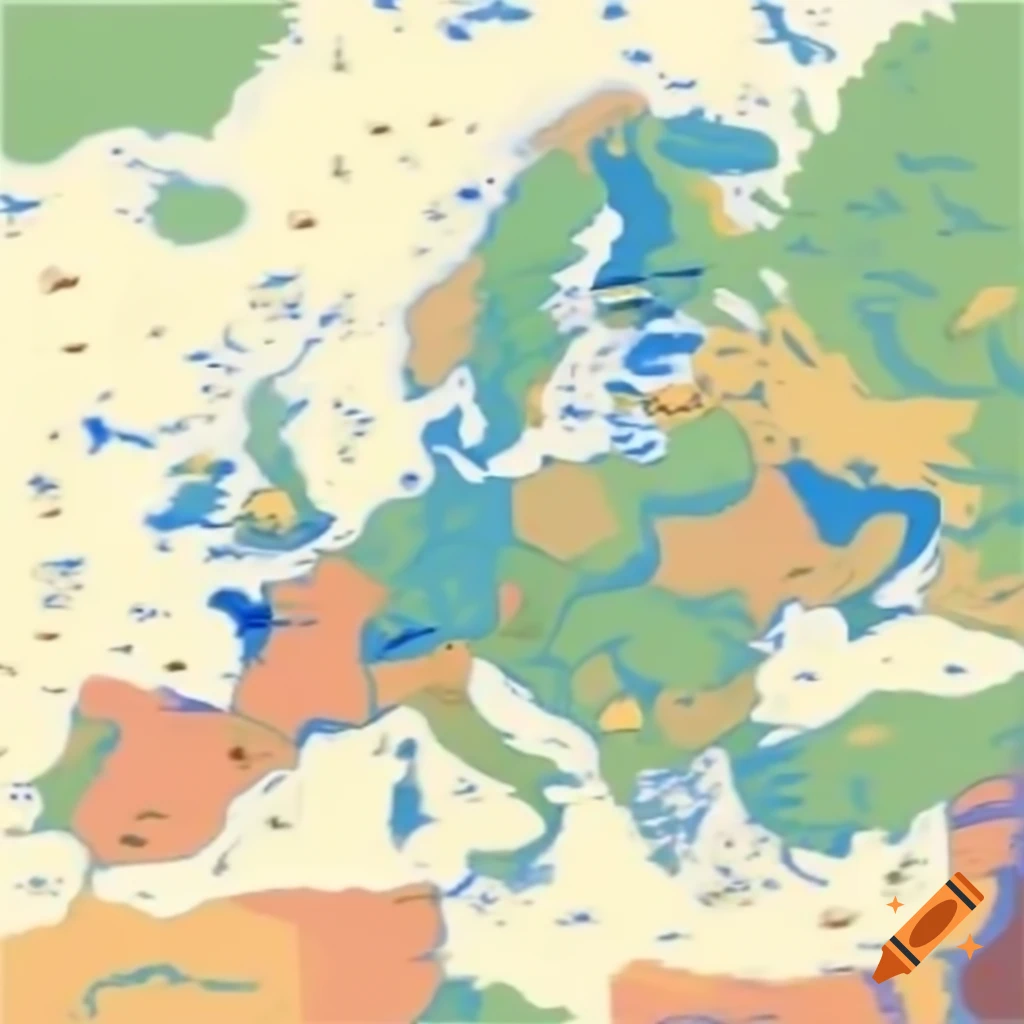 Animated school geographical atlas showing toy car traveling across map ...