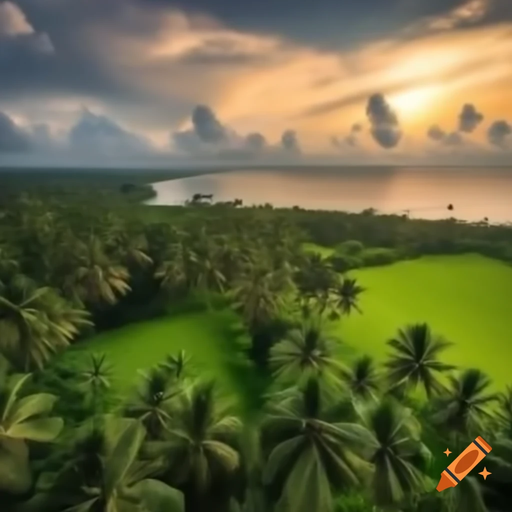 Scenic view of Kasaragod District, Kerala with lush landscapes and ...