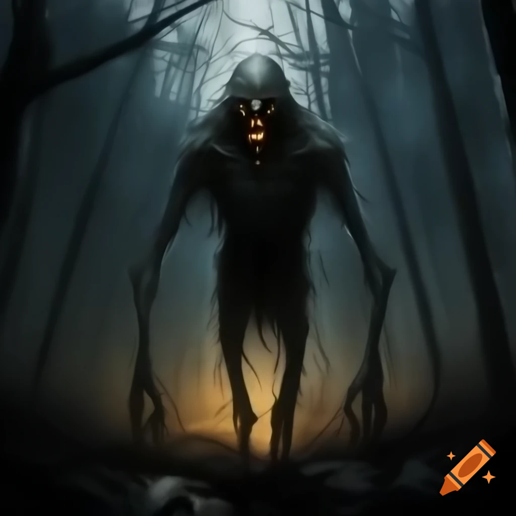 Mandryk, a terrifying creature with a twisted body resembling dry ...