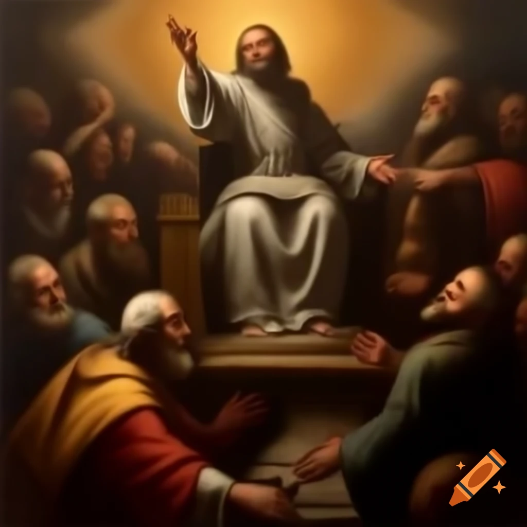 1741 painting of Johnathan Edwards preaching "Sinners in the Hands of ...