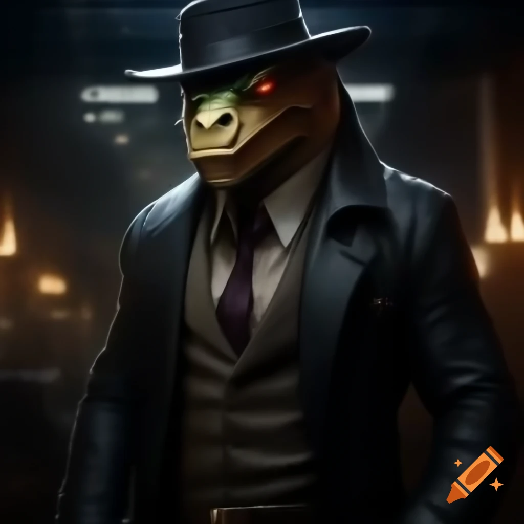 Gangster dragon character concept on Craiyon