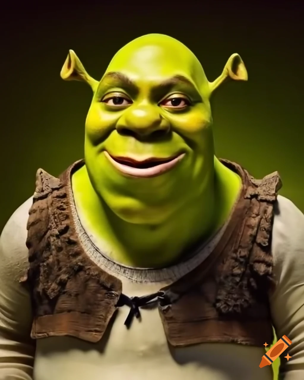 Shrek character reimagined as a transgender woman on Craiyon