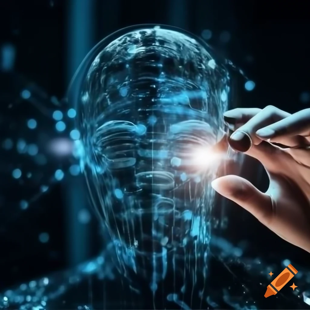 Visual representation of artificial intelligence concepts on Craiyon