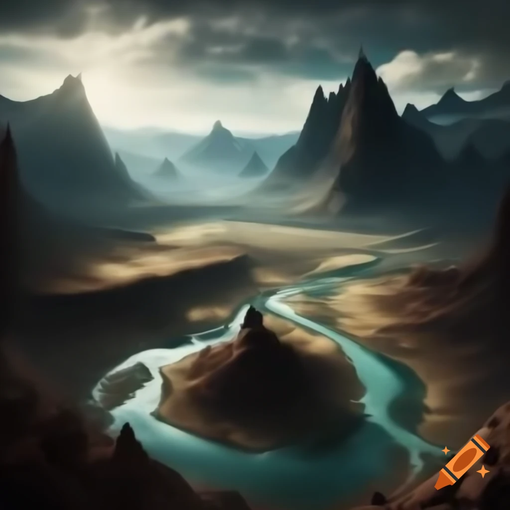 Diverse geographical features including mountains, rivers, deserts, and ...