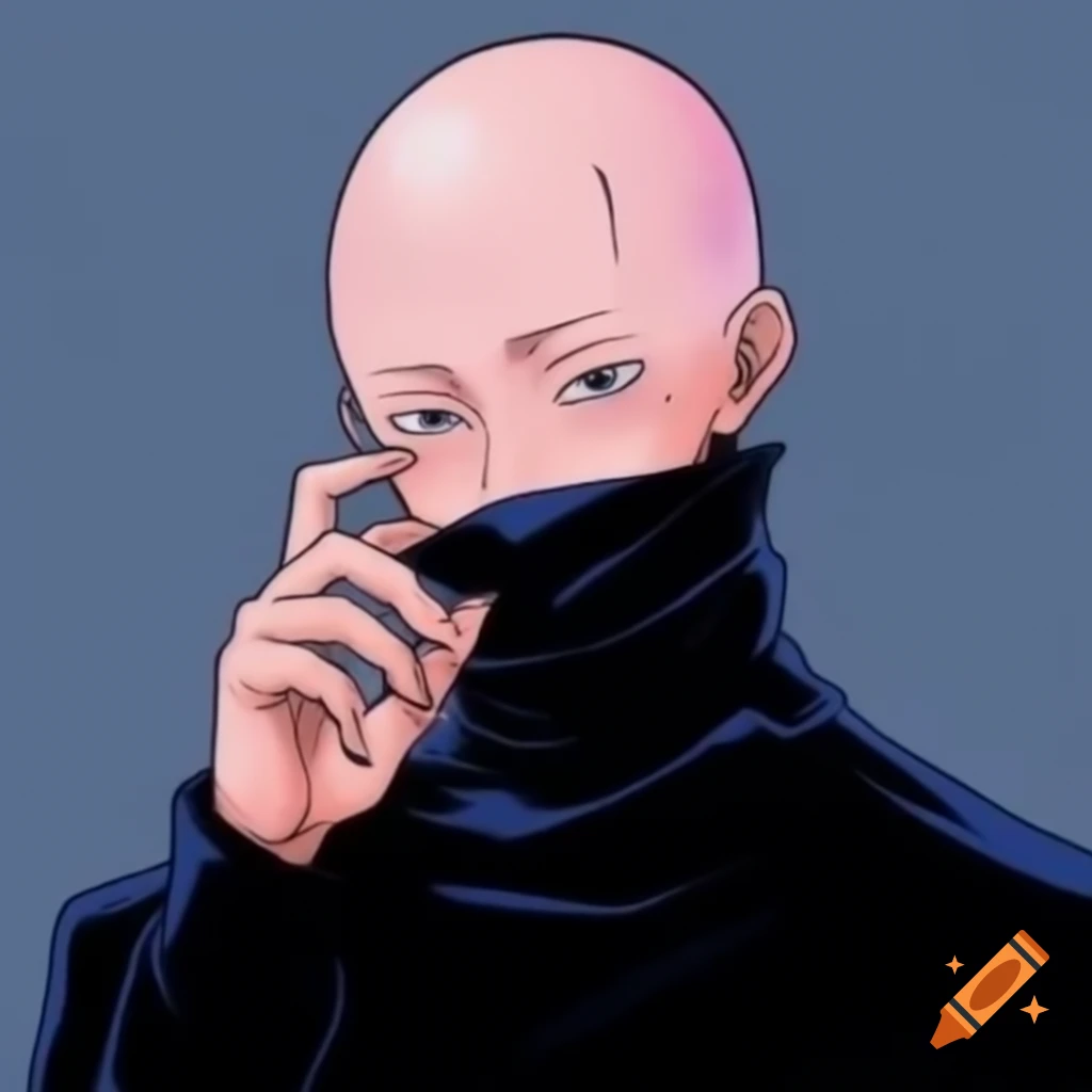 Bald character Gojo inspired by anime on Craiyon