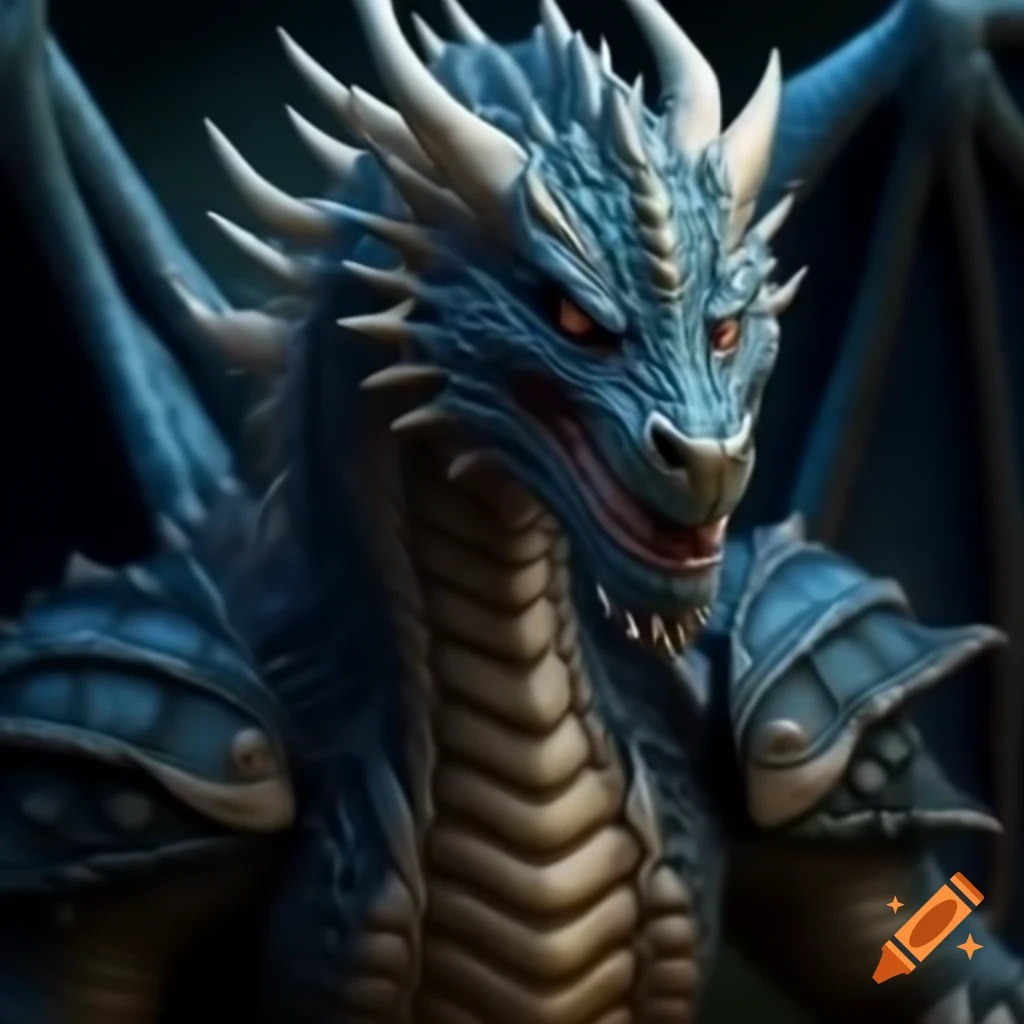 Dynamic dragon representation on Craiyon