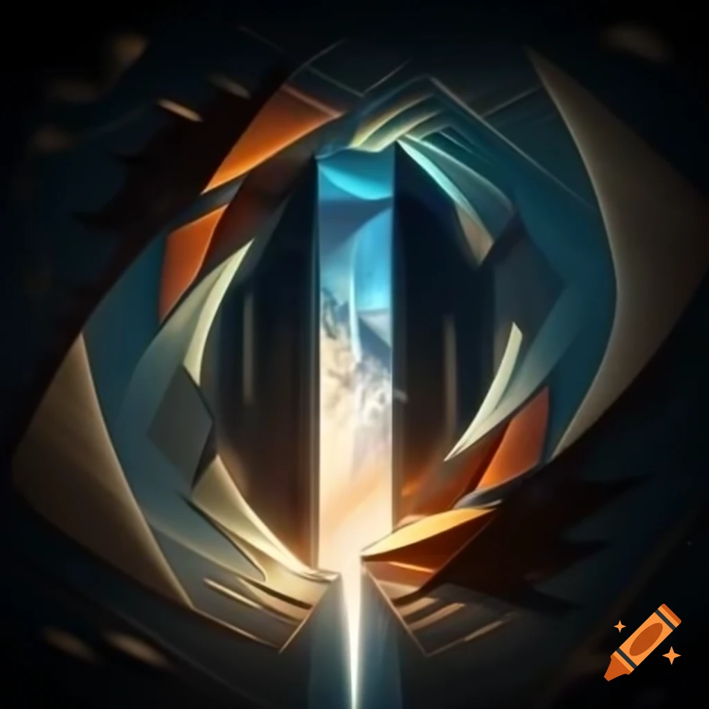 Abstract representation of renewal with evolving geometric shapes and ...