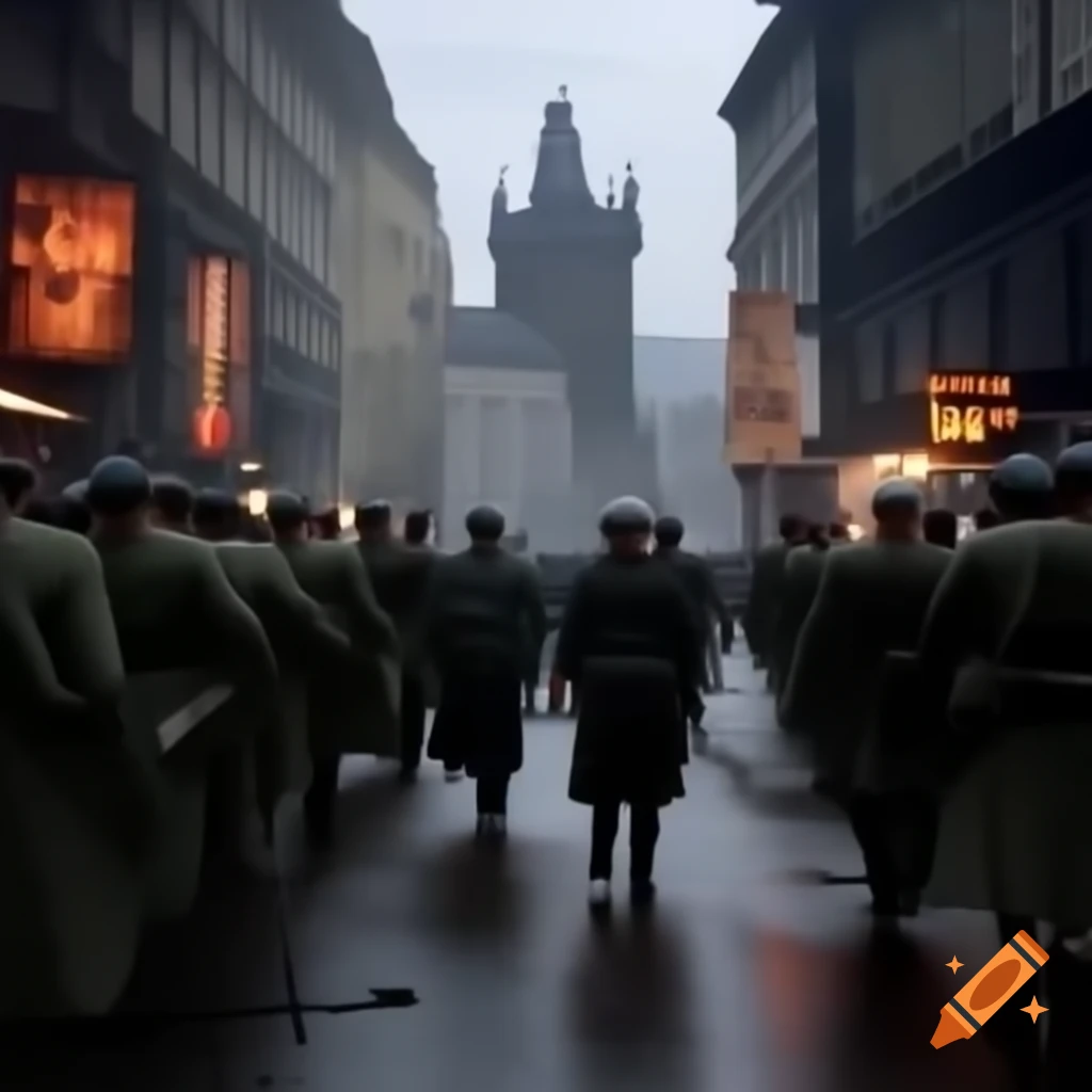 Moodboard for world war ii film set in nazi-occupied prague, featuring ...