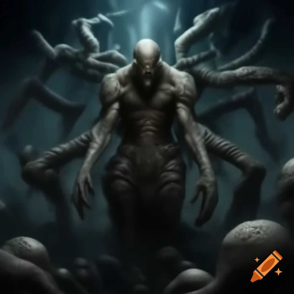 Eldritch being themed around death on Craiyon