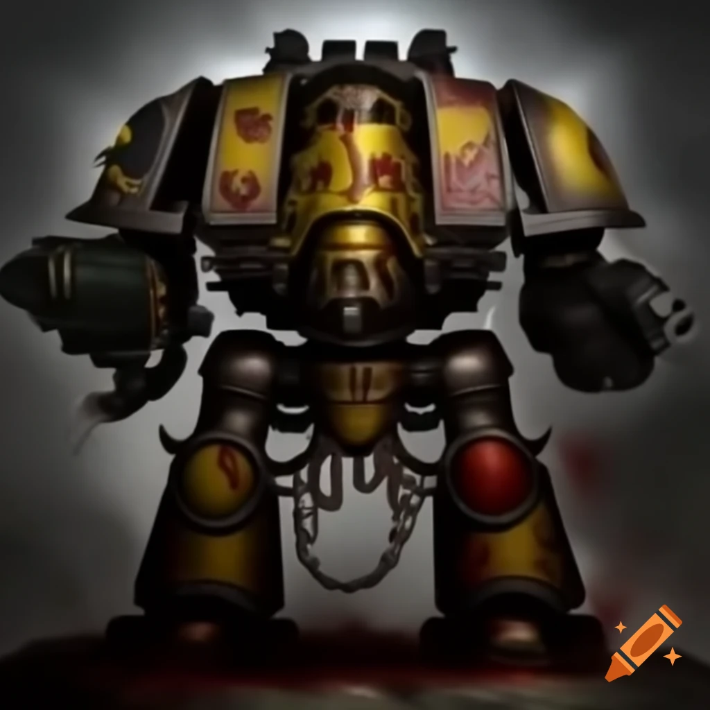 Warhammer 40k Dreadnought from Reaper's Linchpins Chapter in vibrant ...