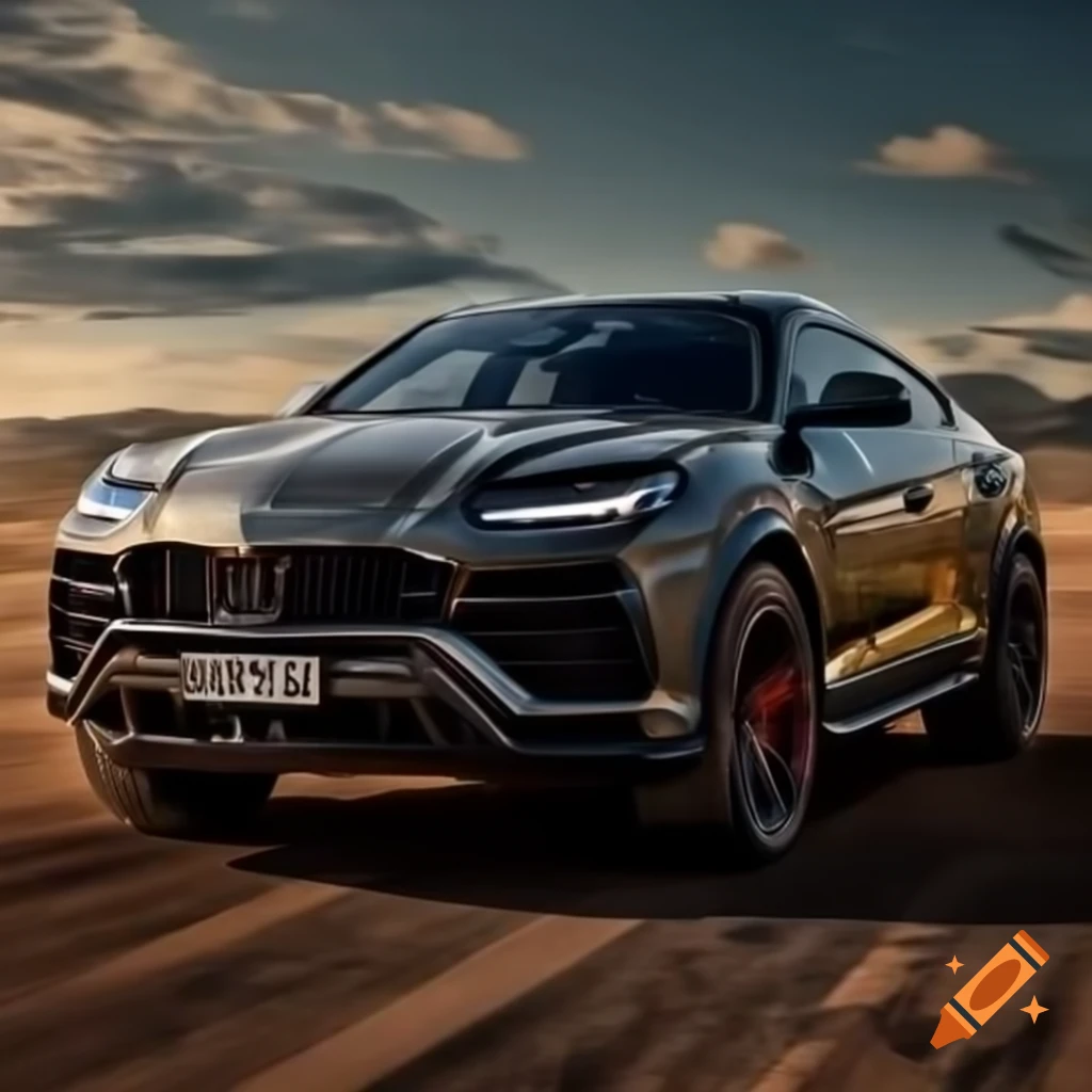 Lamborghini urus in the scenic landscape of kenya on Craiyon