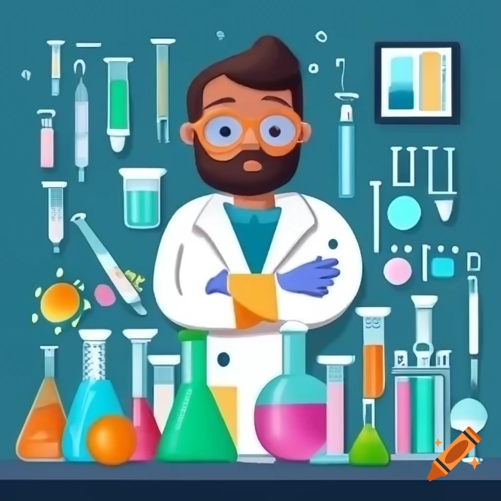 Scientist in laboratory on Craiyon