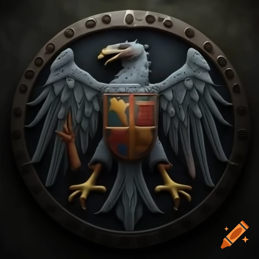 Coat of arms featuring Viking symbols, Hungarian elements, and Mathias ...