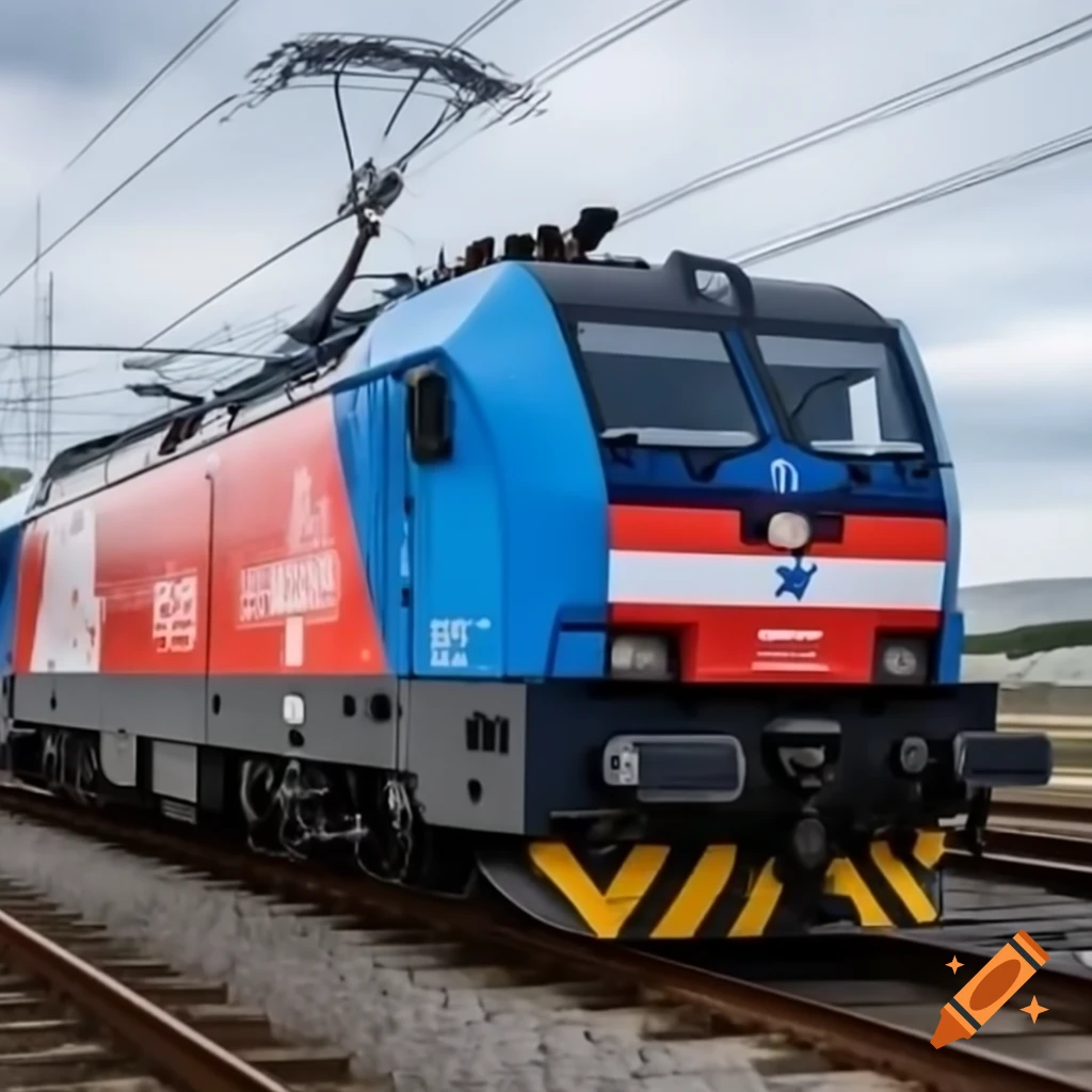 Siemens Vectron electric locomotive in Austrian coast-guard colors on ...