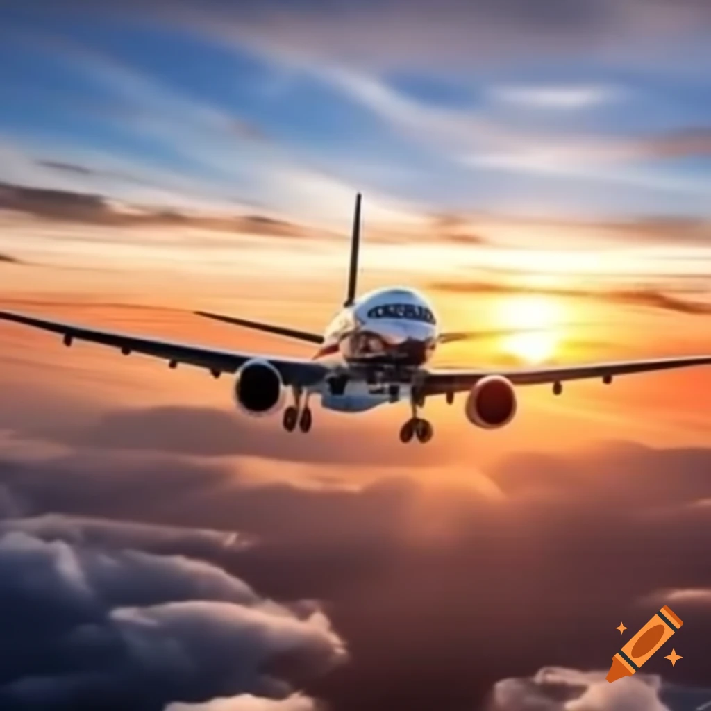 Sun plane illustration on Craiyon