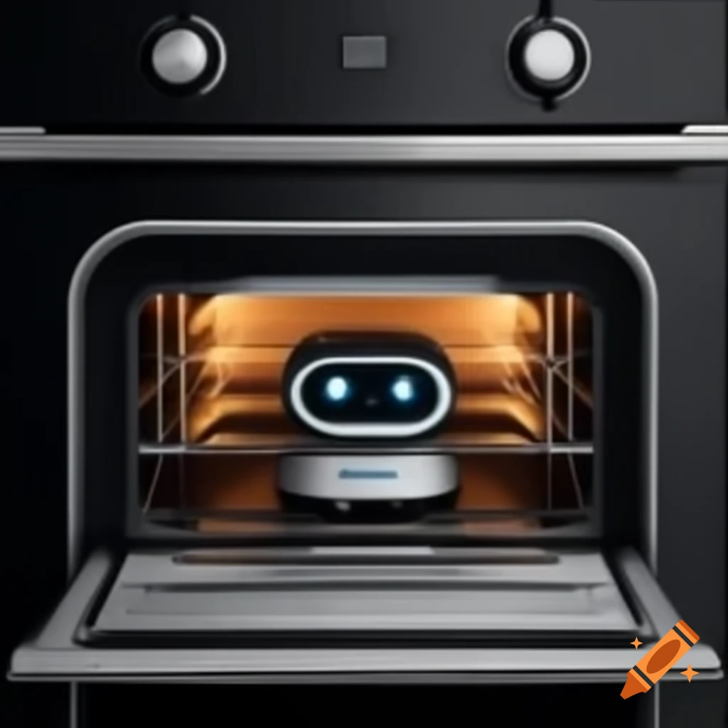 Futuristic robot oven design on Craiyon