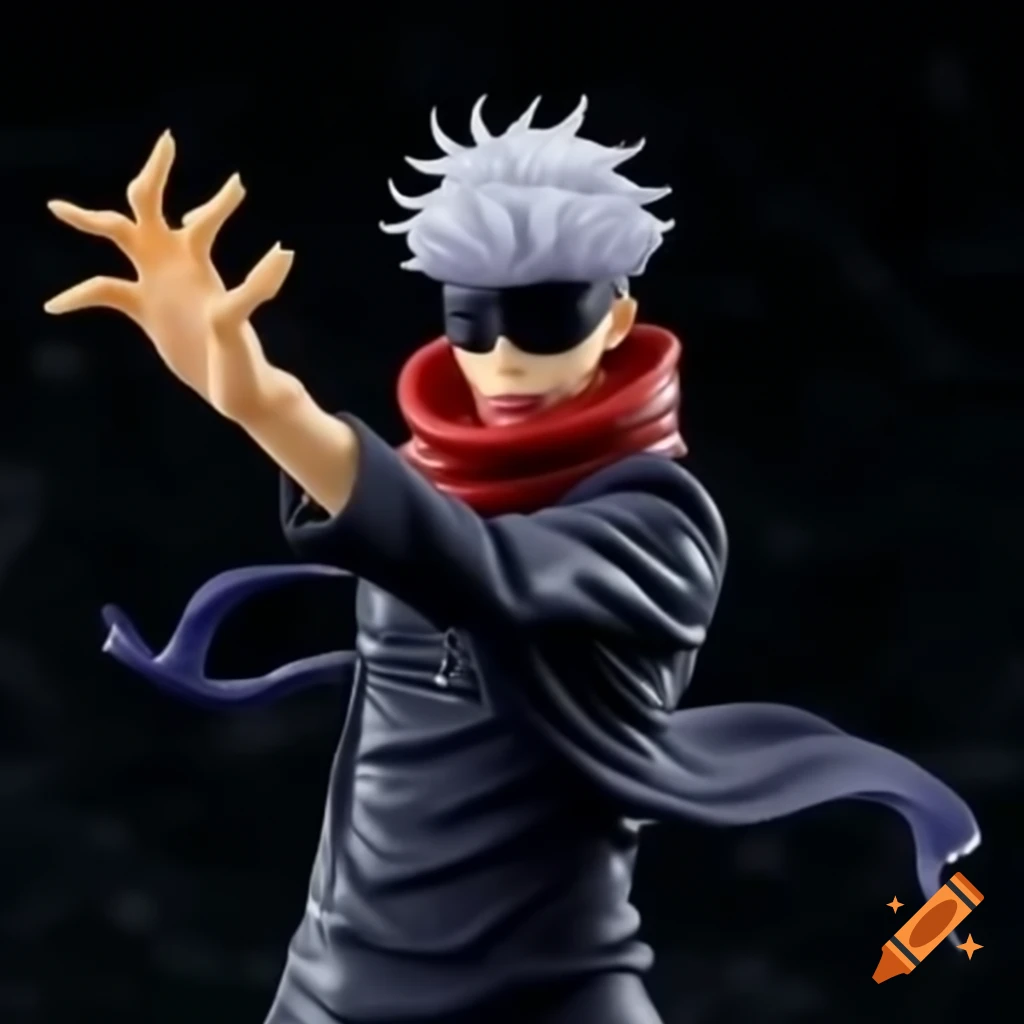 Gojo satoru from jujutsu kaisen with striking blue eyes and confident ...