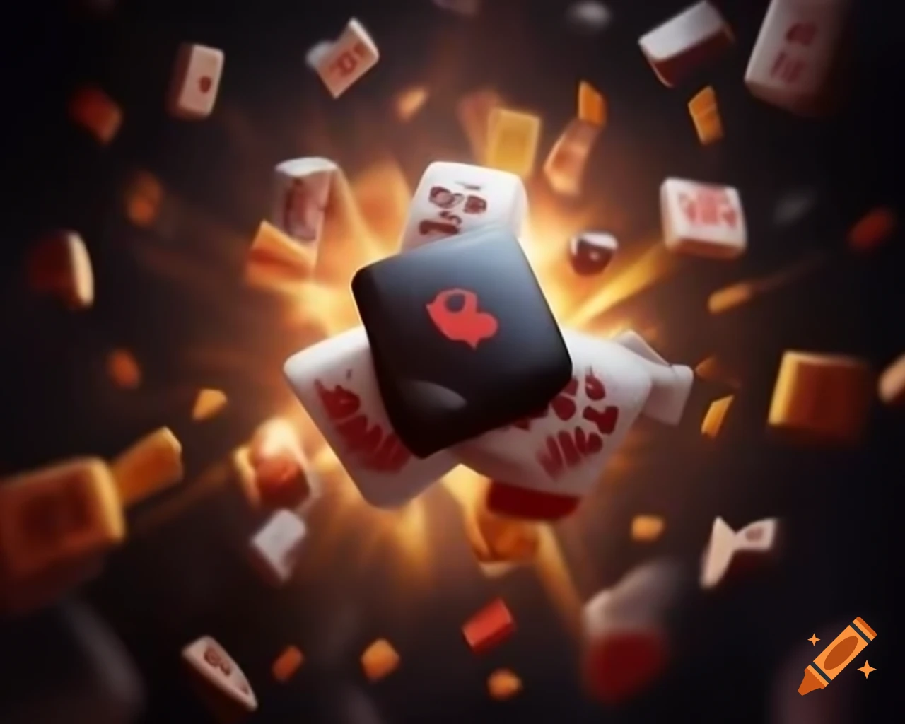 Close-up of Mahjong Wins 3 game screen with glowing black scatter ...