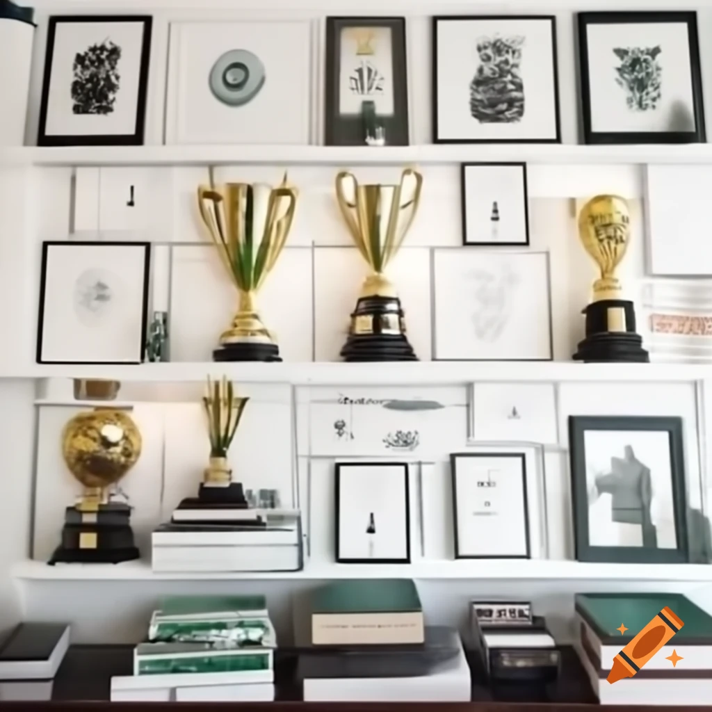 Football-themed room with tactical drawings, team pictures, and ...