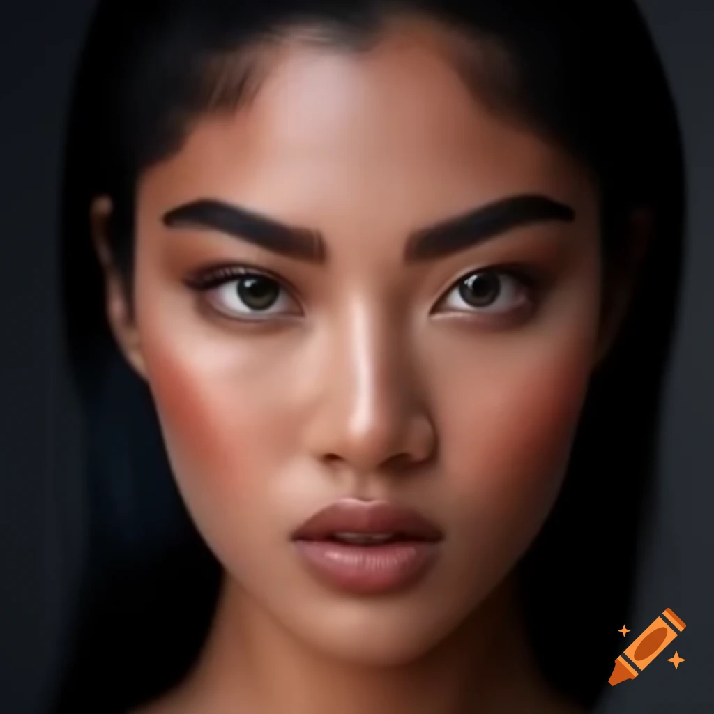 Confident woman with dark hair and sharp features showcasing high-end ...