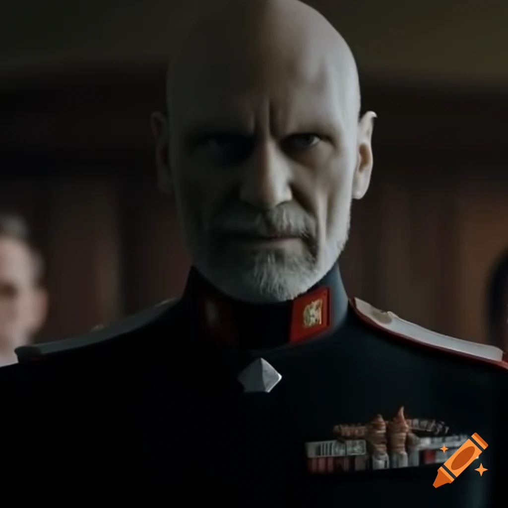 Captain picard's evil counterpart with black goatee in military uniform ...