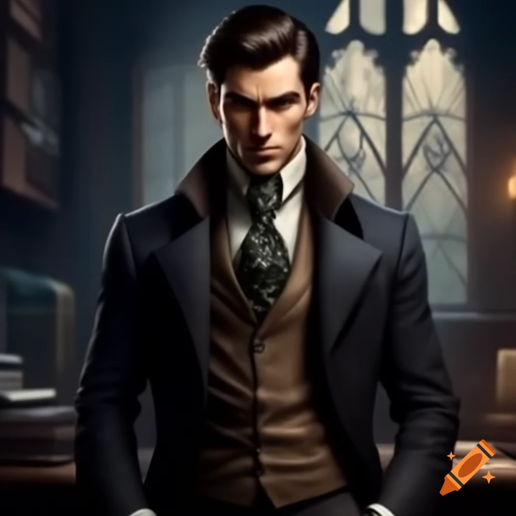 Victorian professor prepared to teach with charm and style on Craiyon