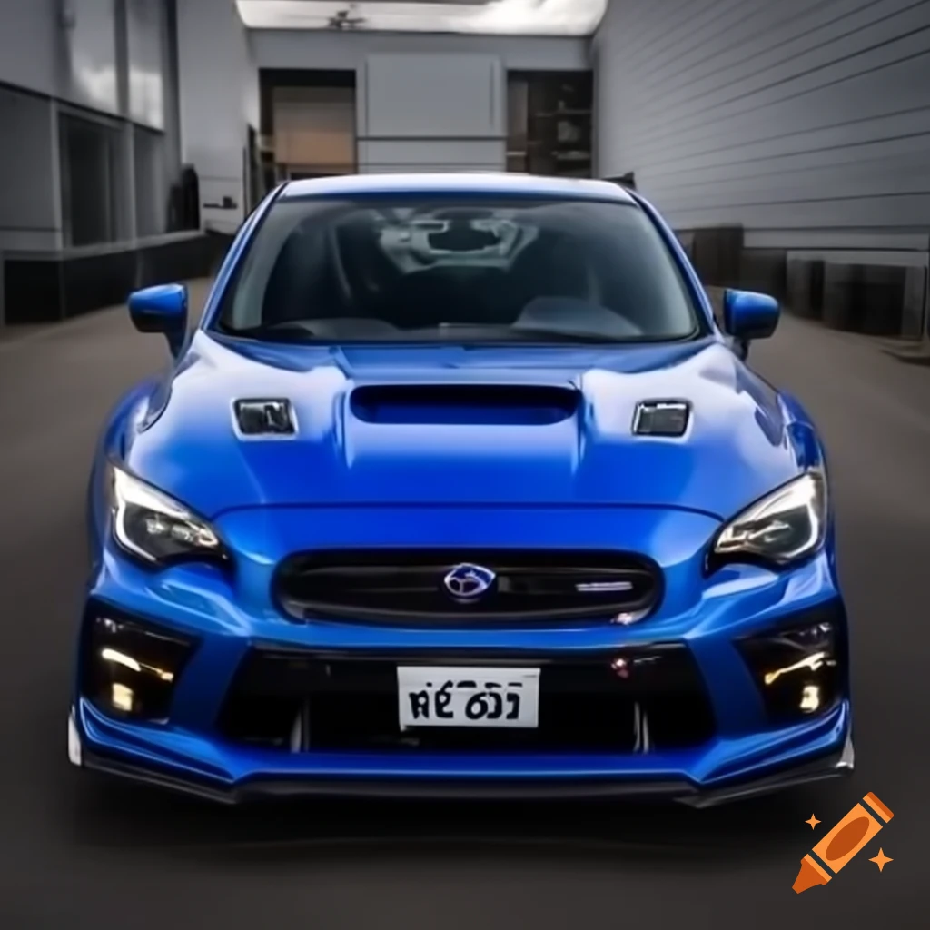 Car with mixed design of subaru impreza coupe wrx and nissan gtr in ...