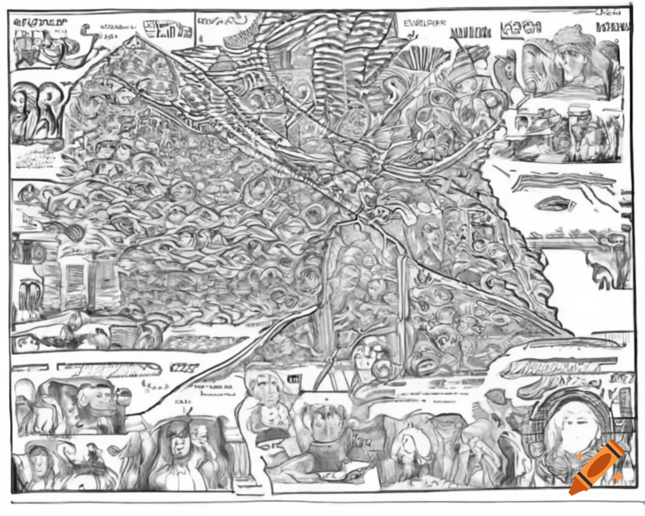 Detailed map of the Holy Roman Empire in 1444 showcasing political ...