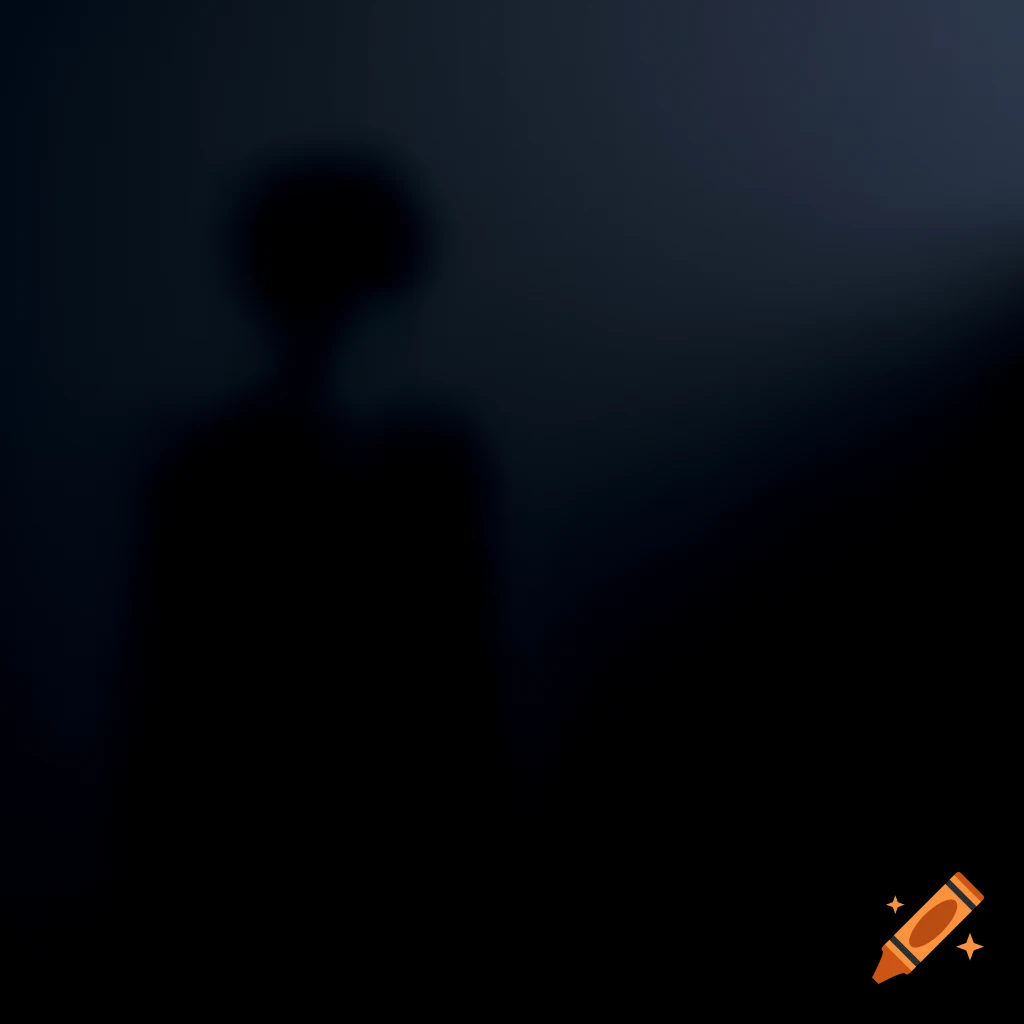 Abstract representation of sad dark figures on Craiyon