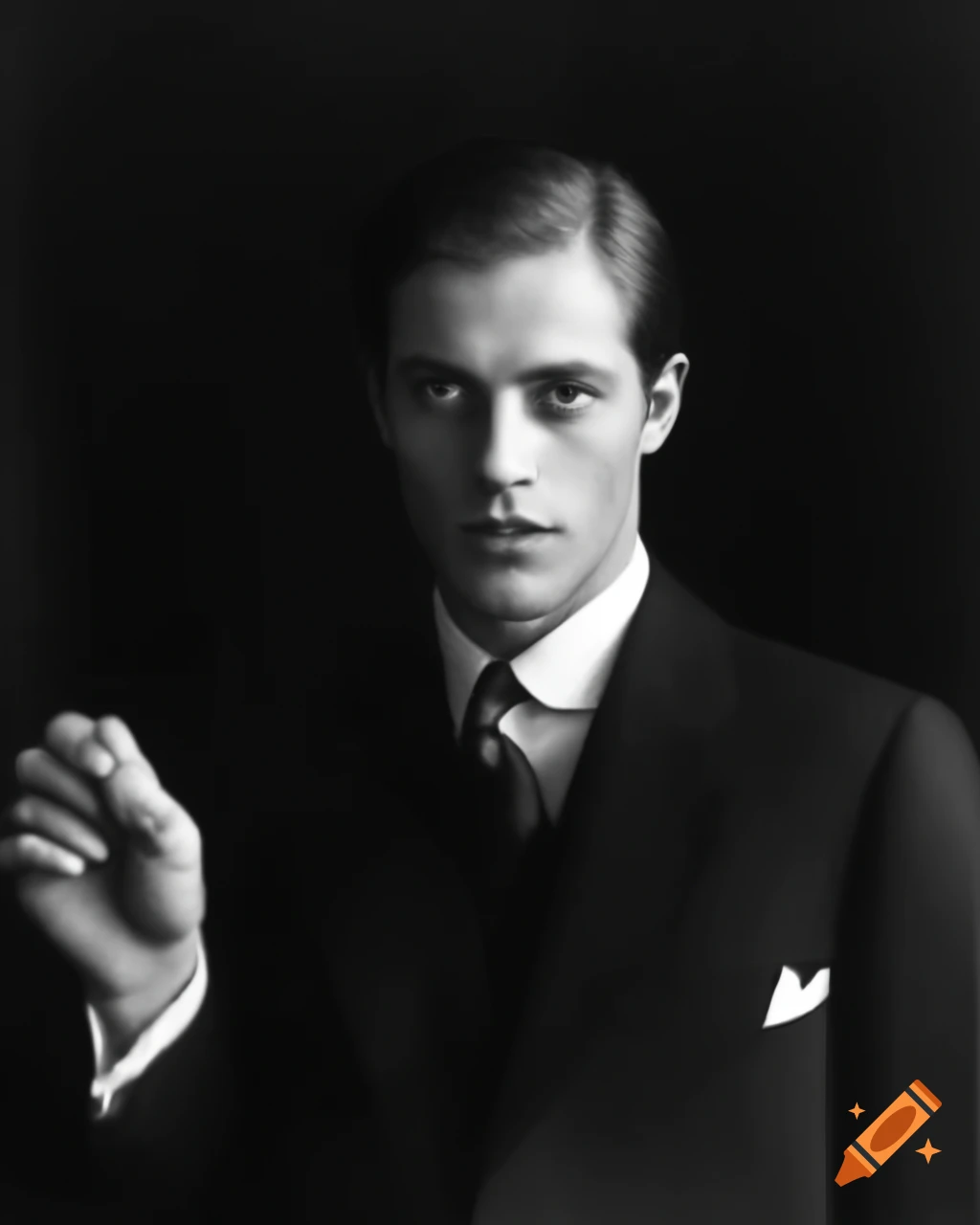 Captivating portrait of a handsome British aristocrat from the 1960s on ...