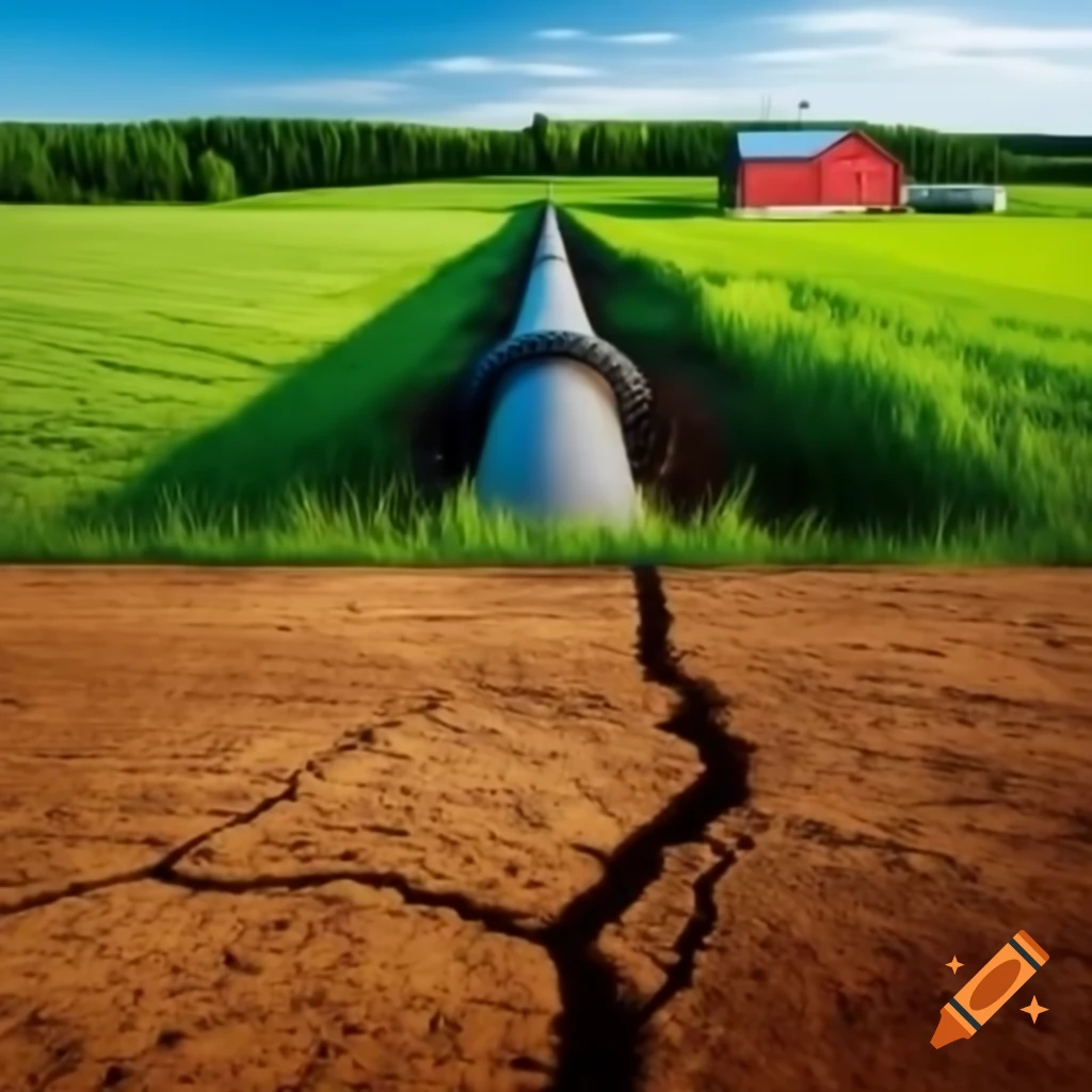 Protest logo highlighting environmental harm with cracked CO₂ pipelines ...