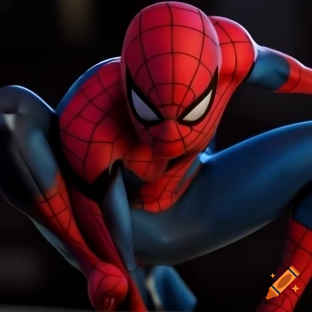 Stylized Spiderman profile picture on Craiyon