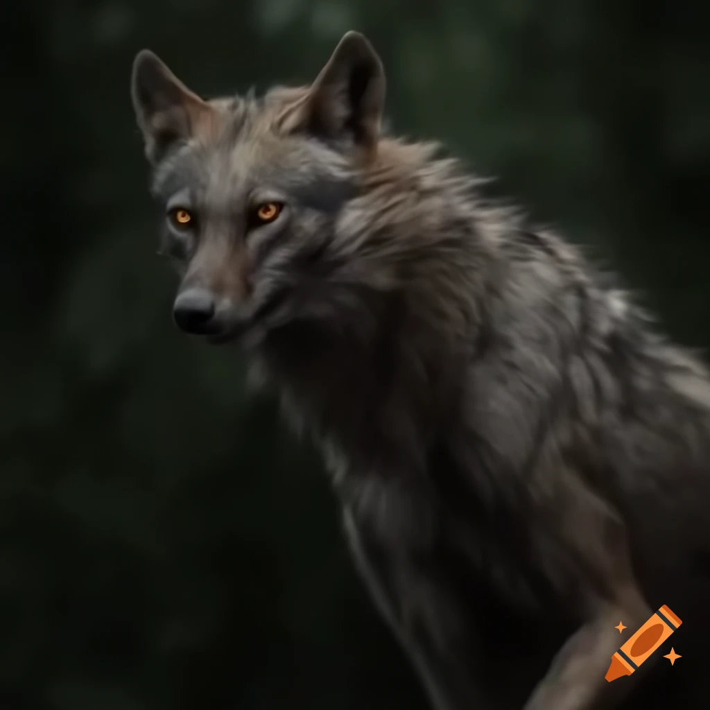 Ahroun werewolf in lupus form from Werewolf: The Apocalypse on Craiyon