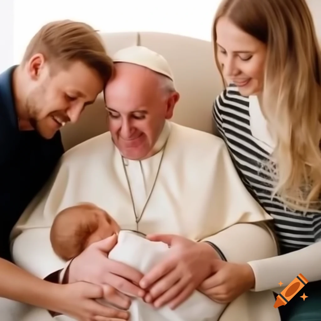 Happy family with parents and two children overflowing with joy and ...